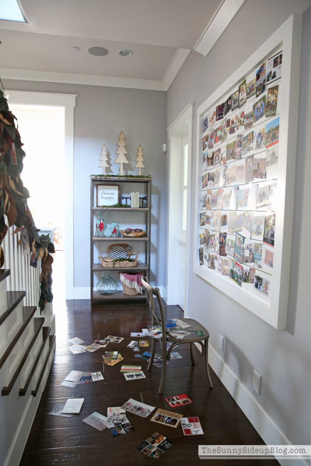 Christmas Card Display and a Snowflake Wall - The Sunny Side Up Blog