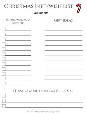 Free Christmas Printables for Organized Gift Giving! - The Sunny Side ...