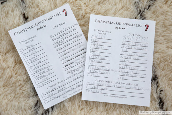 Free Christmas Printables for Organized Gift Giving! - The Sunny Side ...