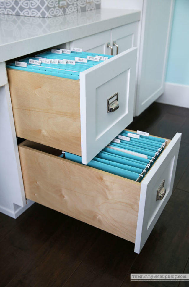 Organized Paper Files - The Sunny Side Up Blog