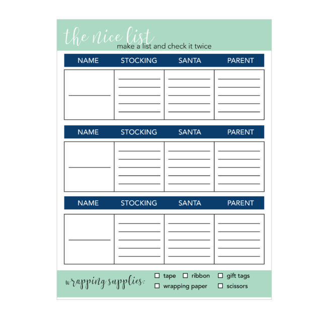 Holiday Planner - The Sunny Side Up Blog