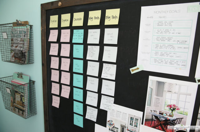 Visual Planning Board (for goals and to-do's!) - The Sunny Side Up Blog