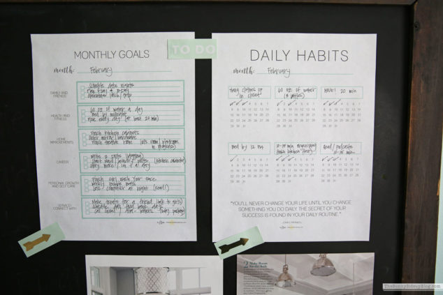 Visual Planning Board (for goals and to-do's!) - The Sunny Side Up Blog