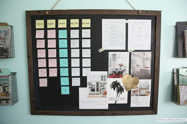 Visual Planning Board (for goals and to-do's!) - The Sunny Side Up Blog