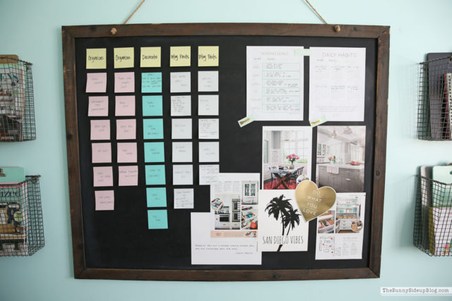 Visual Planning Board (for goals and to-do's!) - The Sunny Side Up Blog
