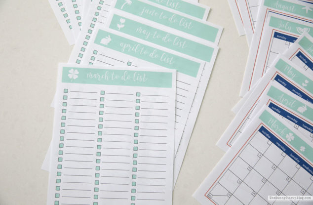 To-Do Lists and Calendar Pages - The Sunny Side Up Blog