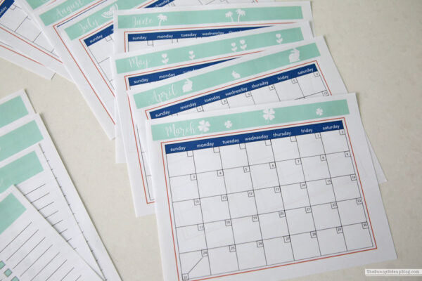 To-Do Lists and Calendar Pages - The Sunny Side Up Blog