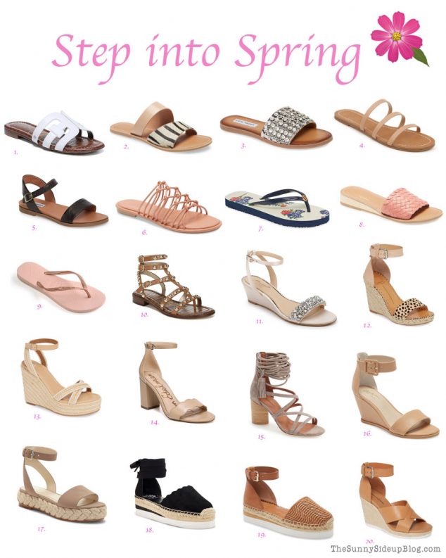 Favorite Spring Sandals - The Sunny Side Up Blog