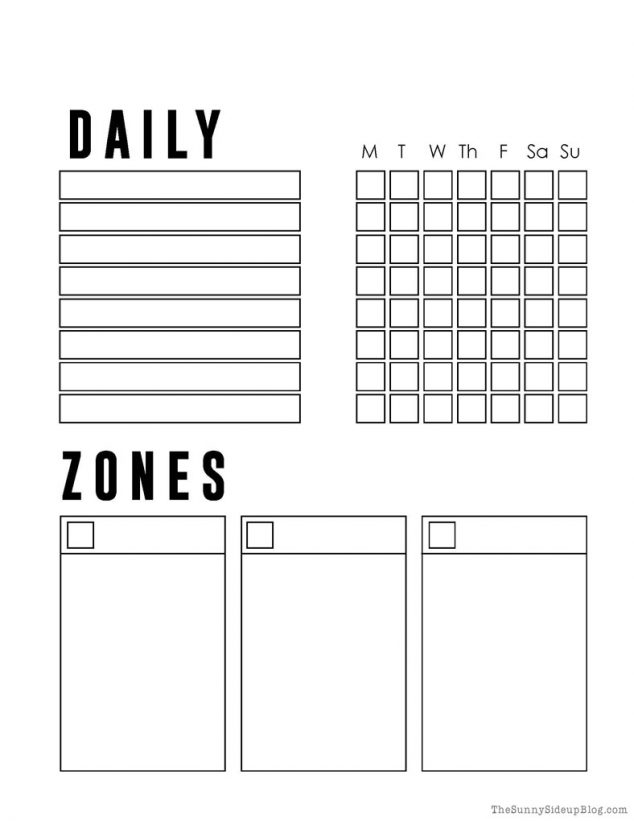 Zone Chore Chart (my kids' cleaning routine!) - The Sunny Side Up Blog