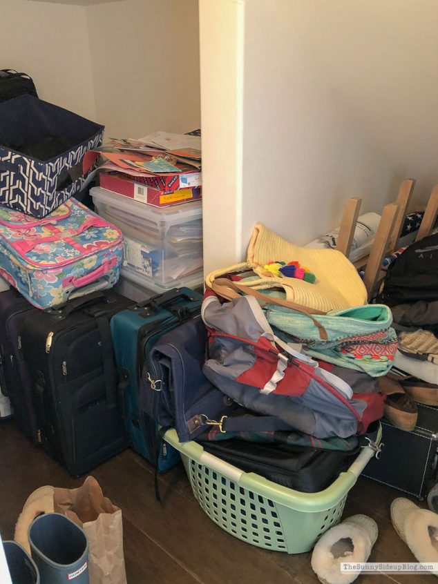 Organized Luggage Closet (& outdoor favorites!) - The Sunny Side Up Blog