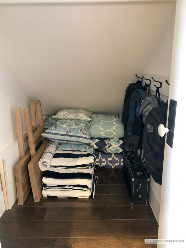 Organized Luggage Closet (& outdoor favorites!) - The Sunny Side Up Blog
