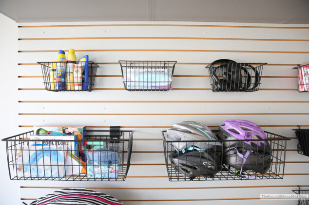 Organized Garage Slat Wall - The Sunny Side Up Blog