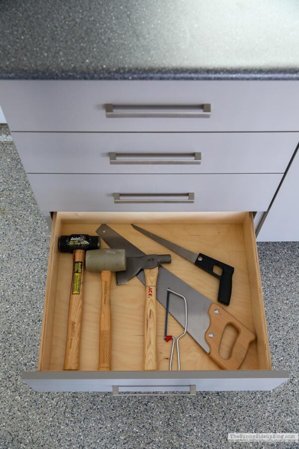 Organized Garage Drawers - The Sunny Side Up Blog