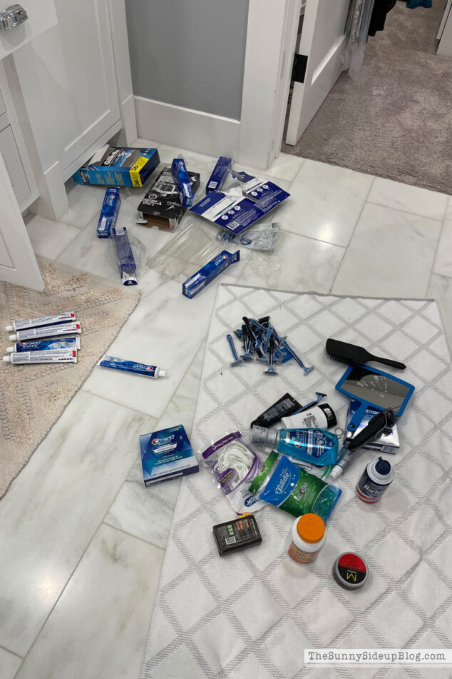 Organized Bathroom Progress! - The Sunny Side Up Blog