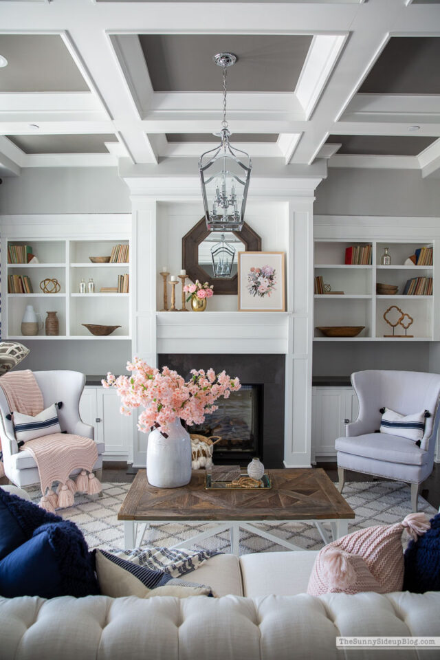 Spring Living Room - The Sunny Side Up Blog