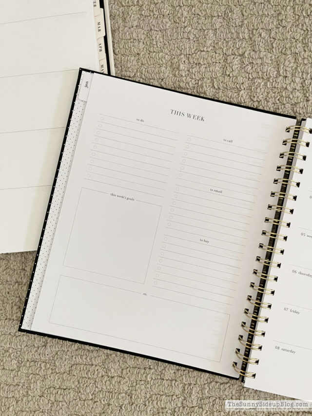 Get Organized Challenge/New Year essentials - The Sunny Side Up Blog