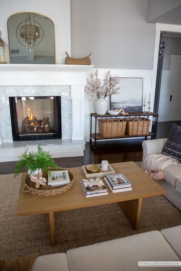 Family Room - signs of spring! - The Sunny Side Up Blog