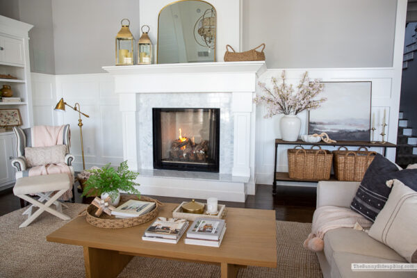 Family Room - signs of spring! - The Sunny Side Up Blog