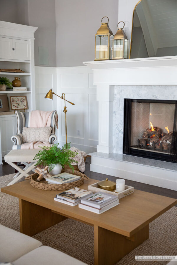 Family Room - signs of spring! - The Sunny Side Up Blog