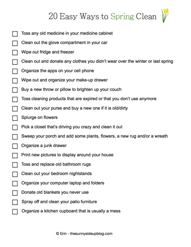 Easy Spring Cleaning - The Sunny Side Up Blog