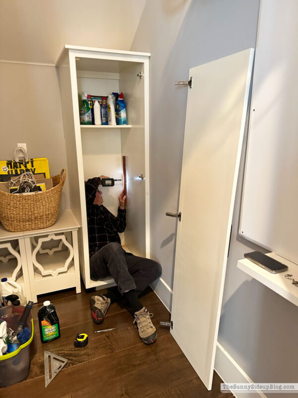 Organized Cleaning Closet - The Sunny Side Up Blog